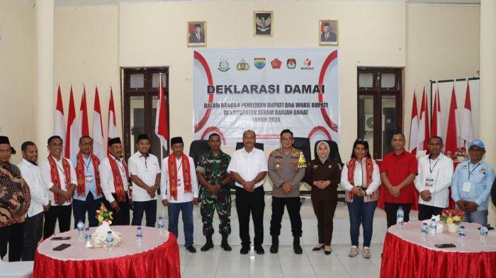 Hadirkan 5 Paslon Bupati dan Wakil Bupati, Polres SBB Gelar Deklarasi Pilkada Damai ...