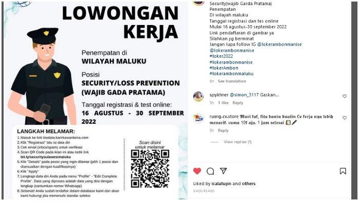 Loker Security Wilayah Maluku Masih Terbuka, Cek Syaratnya dan Daftar ...