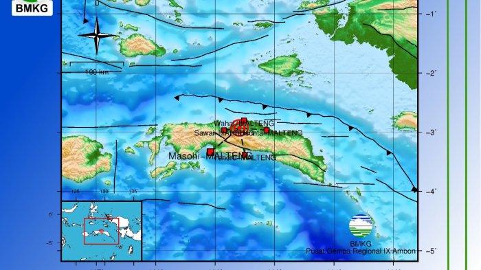 Dua Gempa Guncang Maluku Tengah dan Pulau Buru, Tidak Berpotensi Tsunami - Tribunambon.com