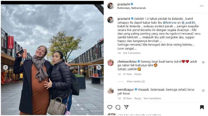 Potret Gracia Indri Bertemu dengan Fenny Rose saat di Belanda: Kangen Terobati - Tribunambon.com