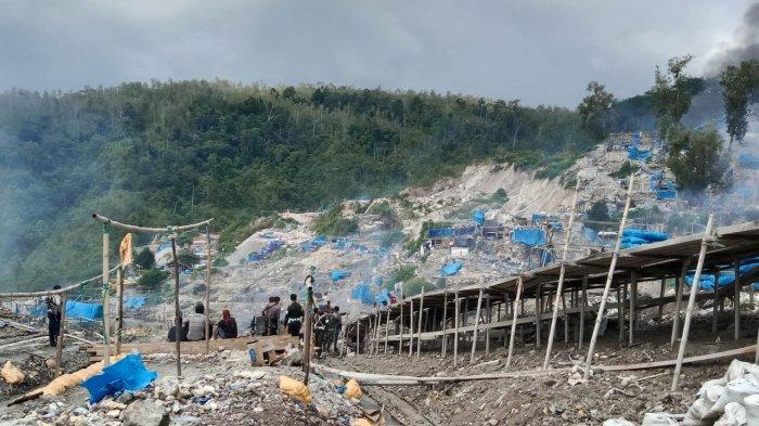 160 Aparat Tertibkan Tambang Emas Ilegal Gunung Botak - Pulau Buru - Tribunambon.com