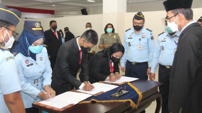 Lantik PPNS Notaris dan Analis Kepegawaian, Ini Pesan Kakanwil Kemenkumham Maluku - Tribunambon.com
