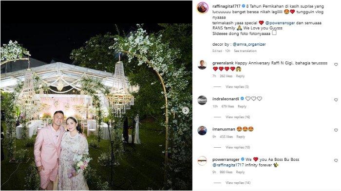 Raffi Ahmad dan Nagita Slavina Rayakan 8 Tahun Pernikahan - Tribunambon.com