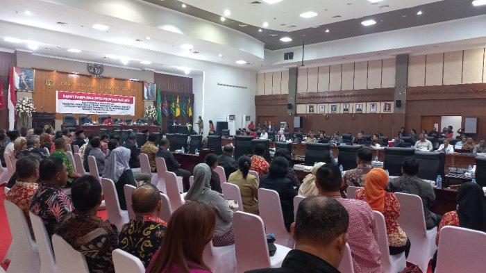 Paripura Ranperda LPJ APBD Pemprov Maluku Tahun 2022, 2 Fraksi DPRD Menolak - Tribunambon.com