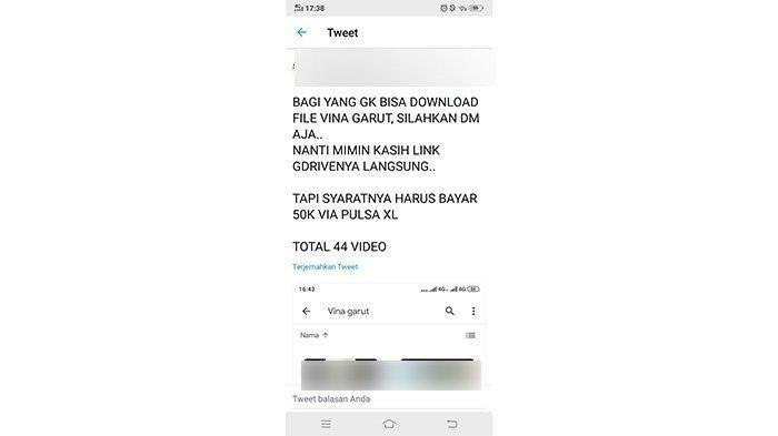 Video Vina Garut Diperjualbelikan di Twitter, Ini Kronologi Tersebarnya ...