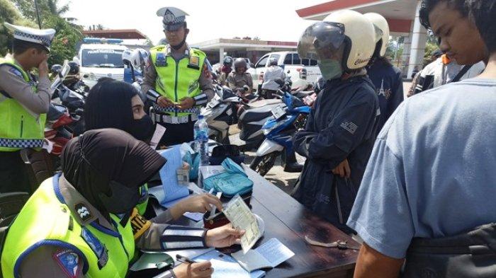 Operasi Zebra Menumbing, 33 Pengendara Kena Tilang di Depan Asrama Polisi - BaBelnews.id