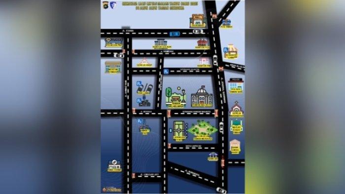 Rekayasa Lalu Lintas di Kota Pangkalpinang saat Malam Tahun Baru 2025 - BaBelnews.id