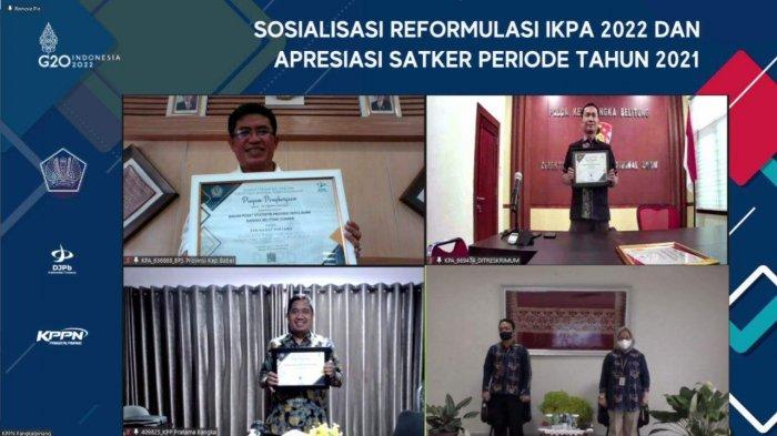 KPPN Apresiasi Kepada Satuan Kerja Berkinerja Terbaik - BaBelnews.id