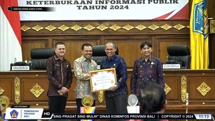 Jembrana Raih Penghargaan Praja Anindita Mahottama, Anugerah Keterbukaan Informasi Publik Bali ...
