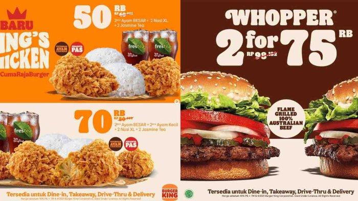3 Promo Burger King Hanya Berlaku Hari Ini 30 November 2021, WHOPPER XL ...