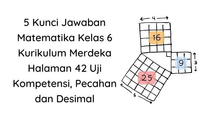 5 Kunci Jawaban Matematika Kelas 6 Kurikulum Merdeka Halaman 42 Uji Kompetensi, Pecahan dan ...