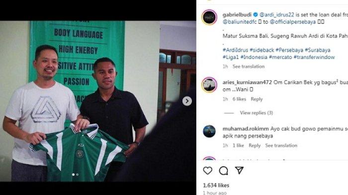 Sugeng Rawuh Ardi Idrus di Persebaya Surabaya, Susul Eks Bali United M Rashid, Skuad Munster Top ...