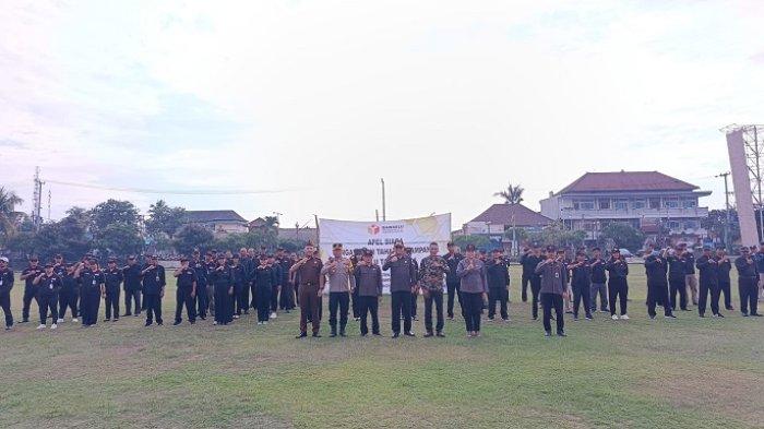 Tim Gabungan Pengaman Pemilu 2024 Apel Siaga Pengawasan Jelang Awali
