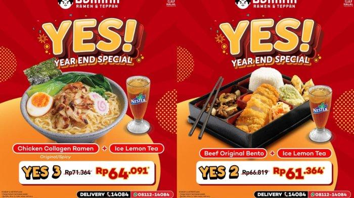 YES! Promo Gokana Desember 2024, Beef Original Bento dan Ice Lemon Tea ...