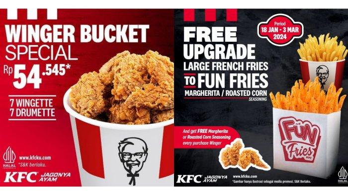 CATAT! 3 Promo KFC Januari 2024, Nikmati Acara Nongkrong dengan Winger Bucket Hanya Rp 57 Ribuan ...