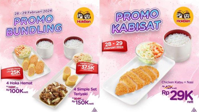 DISKON BESAR! Promo HokBen Hari Ini 29 Februari 2024, Nikmati Chicken Katsu + Nasi Rp 29 Ribu ...