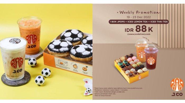 PROMO J.CO 21-23 Desember 2022, Nikmati 1 Kotak JPop + Iced Lemon Tea ...