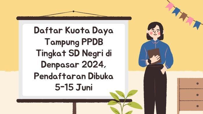 Daftar Kuota Daya Tampung PPDB Tingkat SD Negri di Denpasar 2024, Pendaftaran Dibuka 3-19 Juni ...