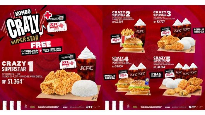 SABTU SERU, Promo KFC 24 Desember 2022, 2 Cream soup + 3 Ayam + 2 Mocha Float Cuma Rp72.727 ...