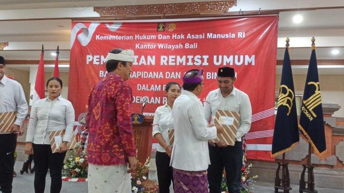 3113 Napi se-Bali Terima Remisi Umum HUT RI ke-78, Sebanyak 65 Orang Hirup Udara Bebas - Tribun ...