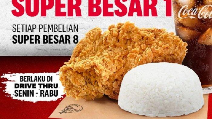 HAPPY FRIDAY! Promo KFC 17 Februari 2023: 1 Ayam + 1 Nasi + 1 Lemonico Float Cuma Rp22.727 Aja ...