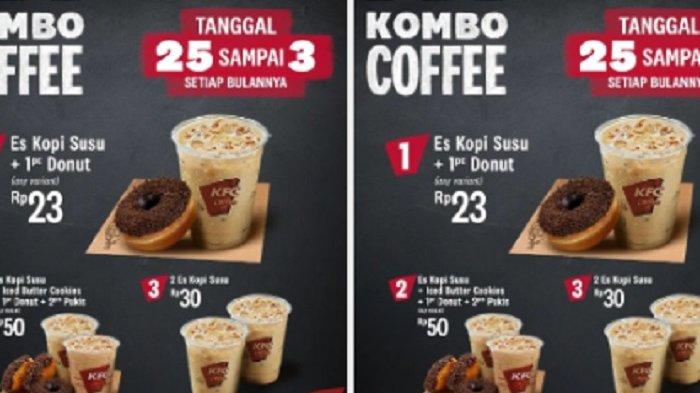 HAPPY SUNDAY! Promo KFC 29 Januari 2023: Es Kopi Susu + Donat Varian Rasa Cuma Rp23.000 Aja ...