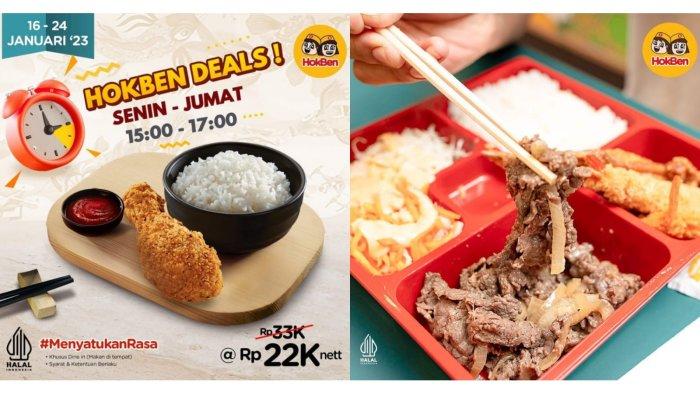 HEMAT! Promo HokBen 18-24 Januari 2023, Nikmati 1 Pcs Fried Chicken + 1 Nasi + Saus Rp 22.000 ...