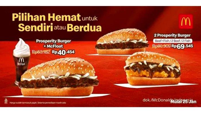 HEMAT! Promo McD Hari Ini 4 Maret 2023, Dapatkan Prosperity Burger dan McFloat Hanya Rp 40 ...