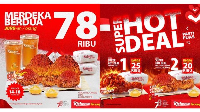 HOT DEAL! Promo Richeese Factory 16-18 Agustus 2023, Nikmati Paket ...