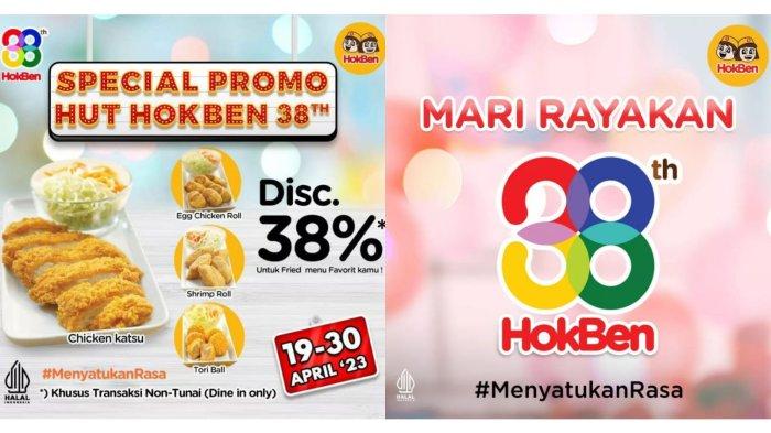 Promo HokBen 23-30 April 2023, Dapatkan Paket Hemat Serba Rp 38.000, Eksklusif di HUT Hokben ...