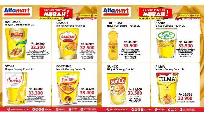HARGA Minyak Goreng 12-14 Desember 2023 di Alfamart, Superindo dan ...