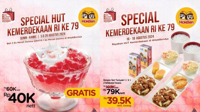 GEBYAR Promo Kemerdekaan di HokBen 16-30 Agustus 2024, Nikmati Bento Merdeka Rp 79 Ribu - Tribun ...