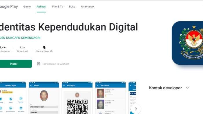 Cara Membuat KTP Digital Melalui Aplikasi IKD, Mudah dan Hanya Butuh Sambungan Internet - Tribun ...
