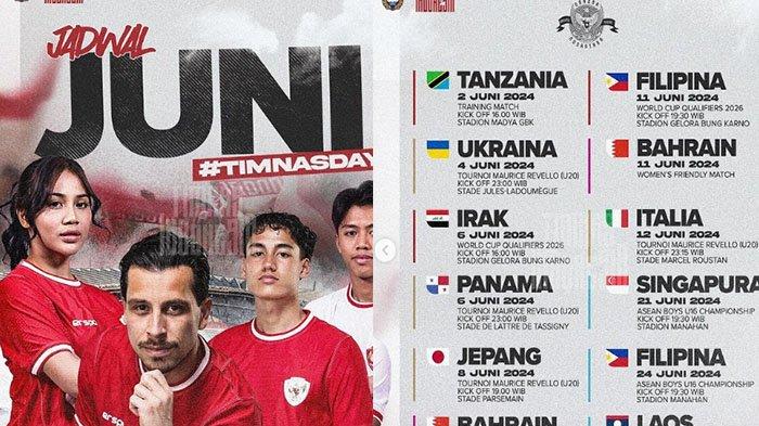 Jadwal Timnas Indonesia Juni 2024: Kualifikasi Piala Dunia 2024, Tour ...