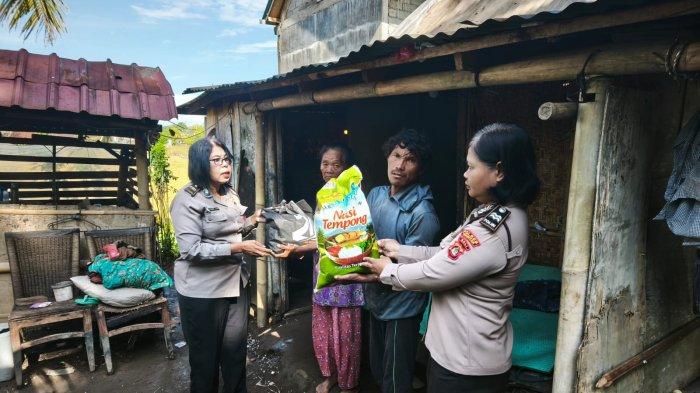 Jumat Berkah, Polres Gianyar Bagikan Sembako dan Jumpa Petani - Tribun-bali.com