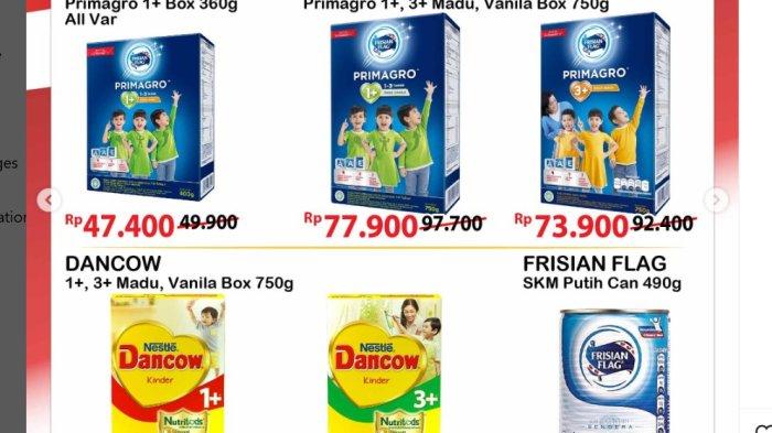 KATALOG Promo JSM Alfamart 18-20 Agustus 2023 Extra Diskon BNI: Dancow Rp81.400 SKM Rp14.400 Aja ...