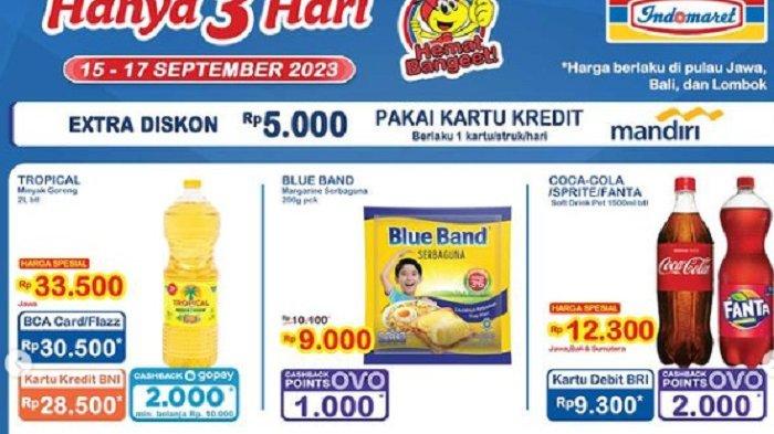 KATALOG Promo JSM Indomaret 16-17 September 2023 Camilan Kebutuhan Mandi Irit, Cashback Extra ...