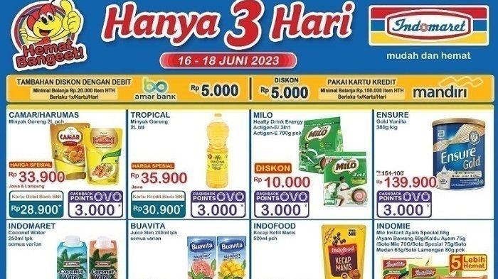 KATALOG Promo JSM Indomaret 18 Juni 2023 Deterjen Camilan Sampo Odol Hemat, Ada Cashback ...