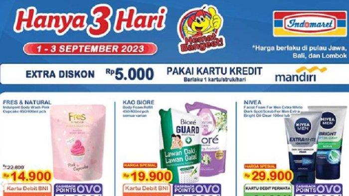 KATALOG Promo JSM Indomaret 2 September 2023 Beras Minyak Diskon OVO, Cashback Pakai BNI ...
