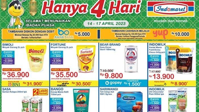 KATALOG Promo JSM Indomaret Terbaru 14-17 April 2023 Minyak Sirop Camilan Irit, Ada Cashback ...