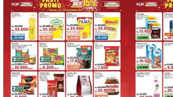 KATALOG Promo Sembako di Indomaret 23 November 2023: Migor Rp28 Ribuan ...