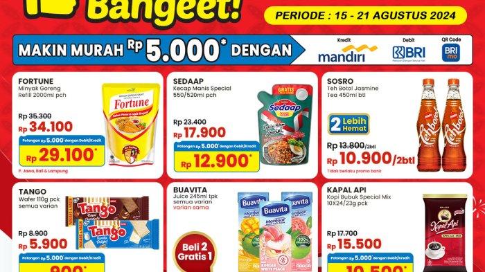 PROMO Besar-besaran di Indomaret 19 Agustus, Harga Minyak Goreng ...
