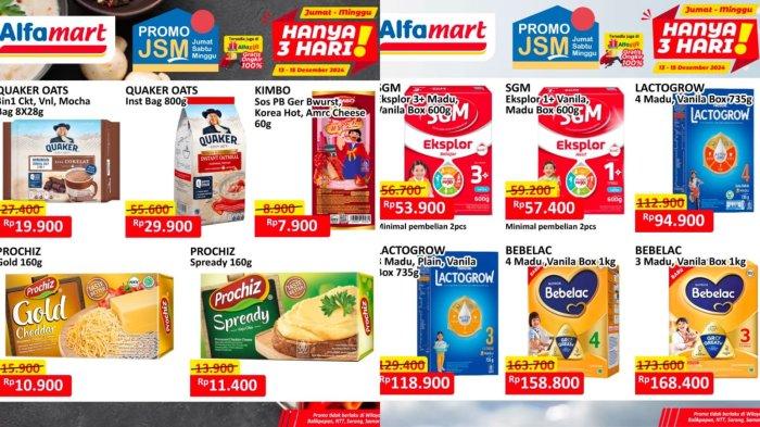 LEBIH Untung! Semua Promo JSM di Alfamart 13-15 Desember, Harga Beras, Minyak Goreng dan Susu ...