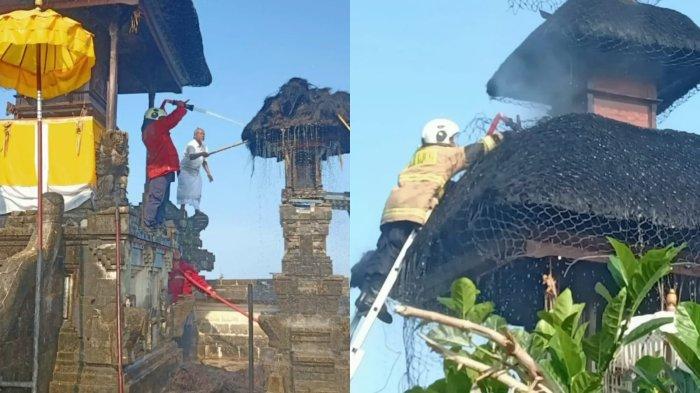 Kebakaran Pelinggih Pura Gunung Payung Badung, Kerugian Capai Ratusan Juta - Tribun-bali.com