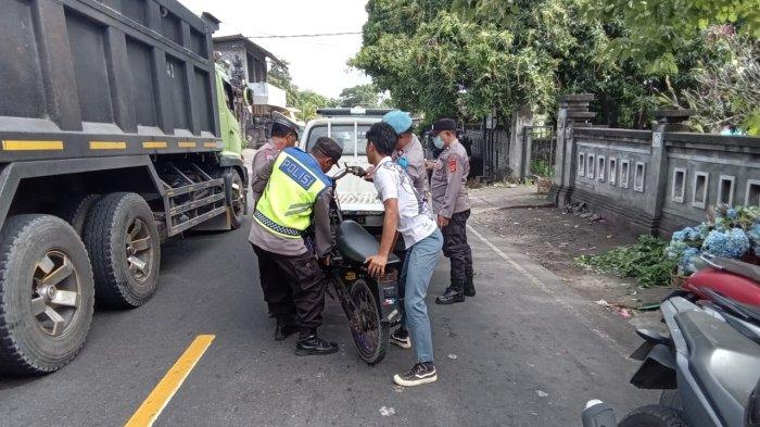 Polisi Amankan 3 Kendaraan Siswa Saat Konvoi Kelulusan di Karangasem Bali, Motor Pakai Knalpot ...