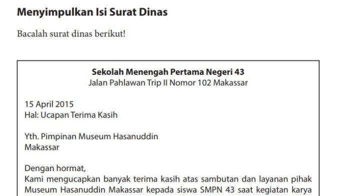 Kunci Jawaban Bahasa Indonesia Kelas 7 Halaman 252 253, Latihan Berpikir Kritis Memahami Surat ...
