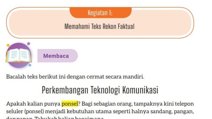 Kunci Jawaban Bahasa Indonesia Kelas 9 Kurikulum Merdeka Halaman 72 ...
