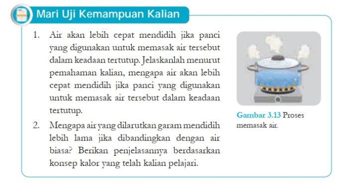 Kunci Jawaban IPA Kelas 7 Semester 1 Kurikulum Merdeka Halaman 99, Penjelasan Suhu dan Kalor ...