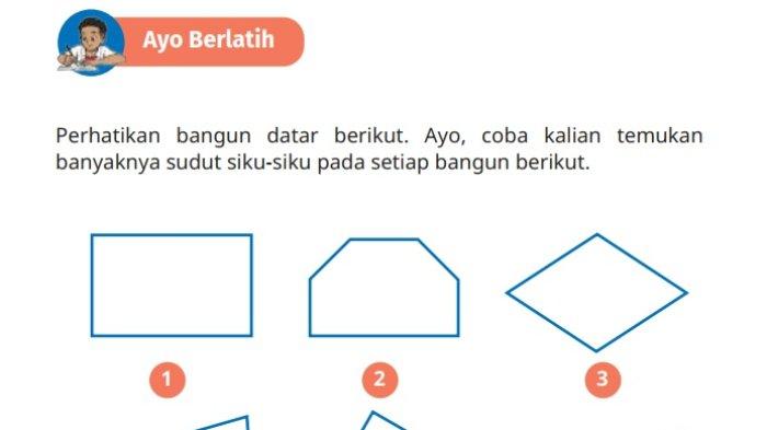 Kunci Jawaban Matematika Kelas 5 SD Kurikulum Merdeka Halaman 169, Ayo Berlatih: Sudut Bangun ...