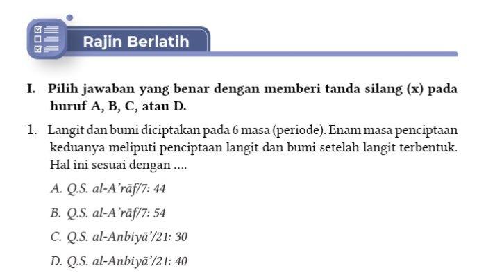 Kunci Jawaban PAI Kelas 7 Halaman 145 146 147 148 Kurikulum Merdeka, Rajin Berlatih Bab 6 ...
